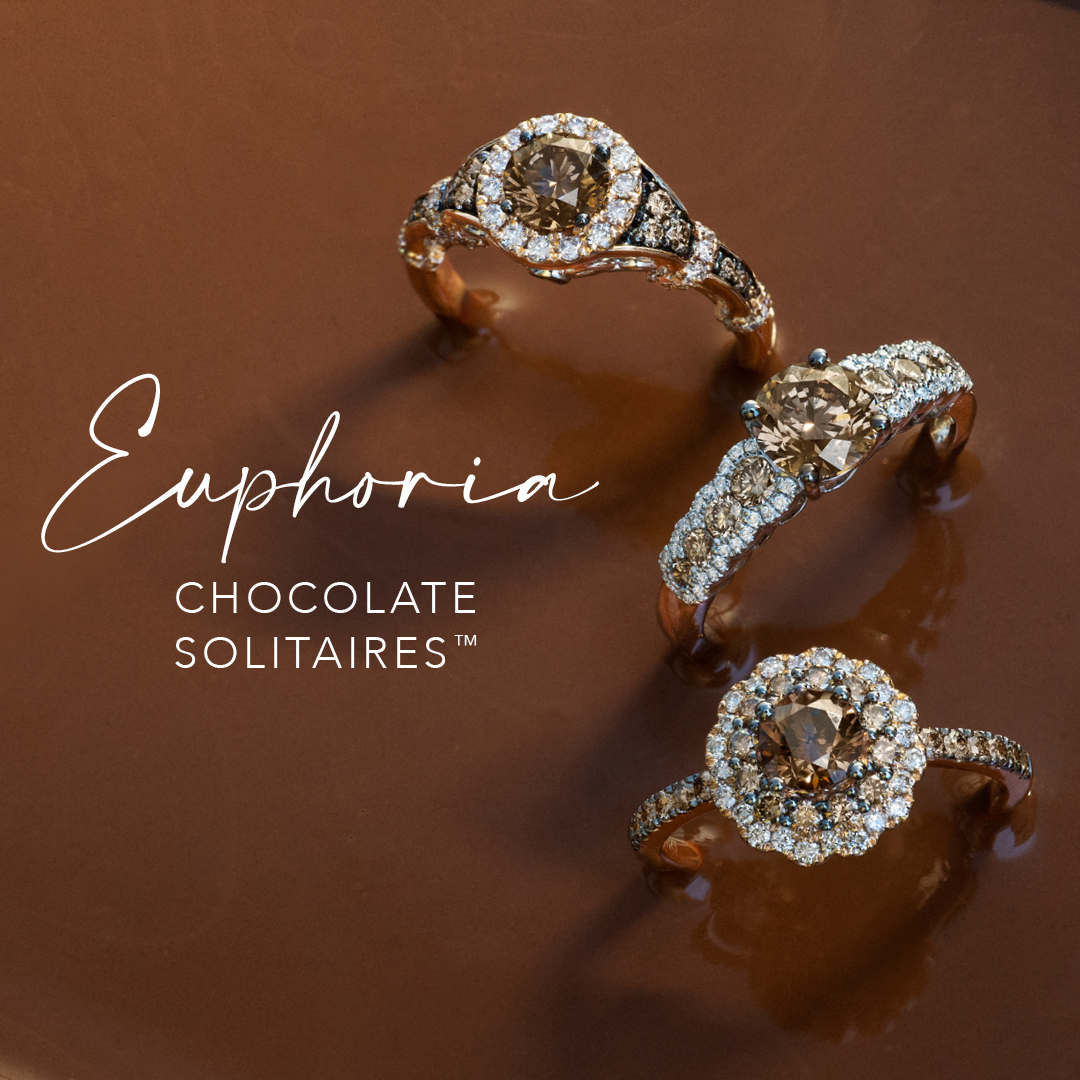 Le vian chocolate bridal chocolate diamond wedding ring sets 60 photos ...